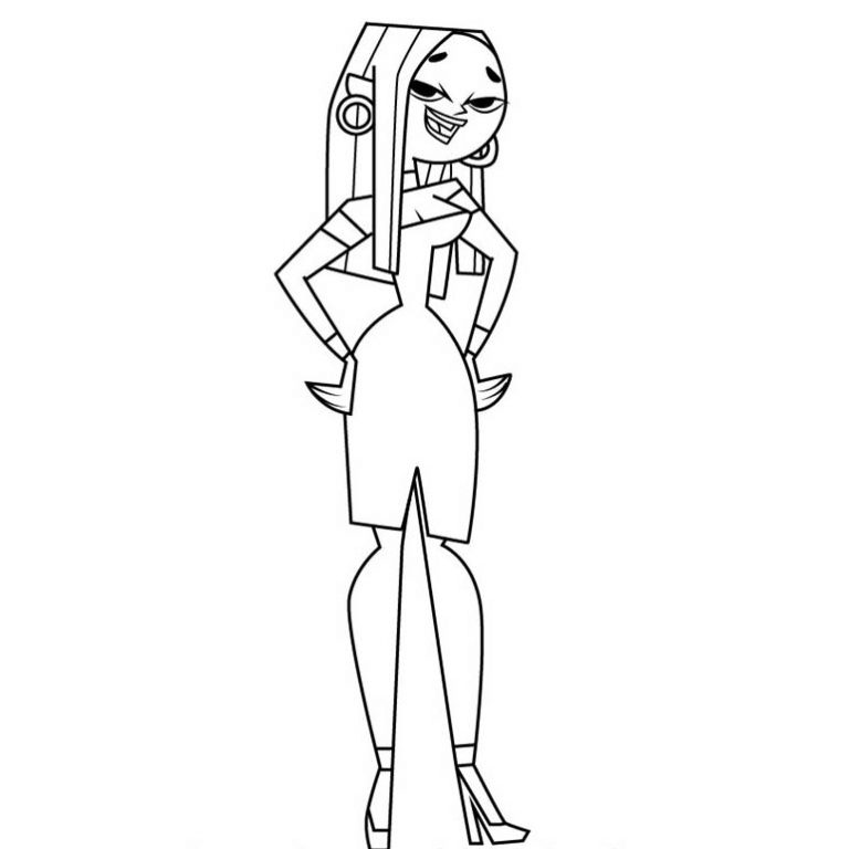 Destiny from Total Drama Coloring Pages - XColorings.com