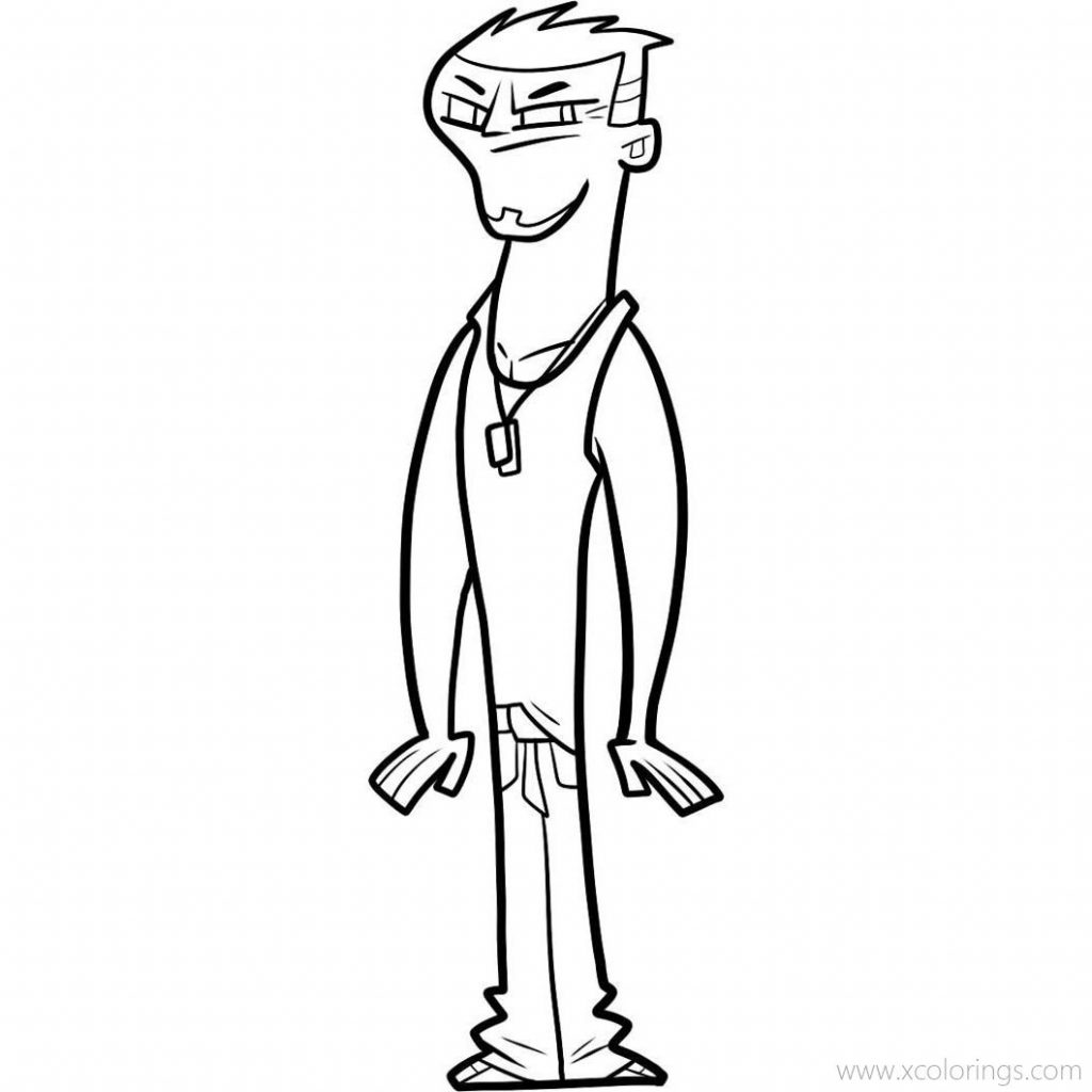 Total Drama Coloring Pages Max - XColorings.com