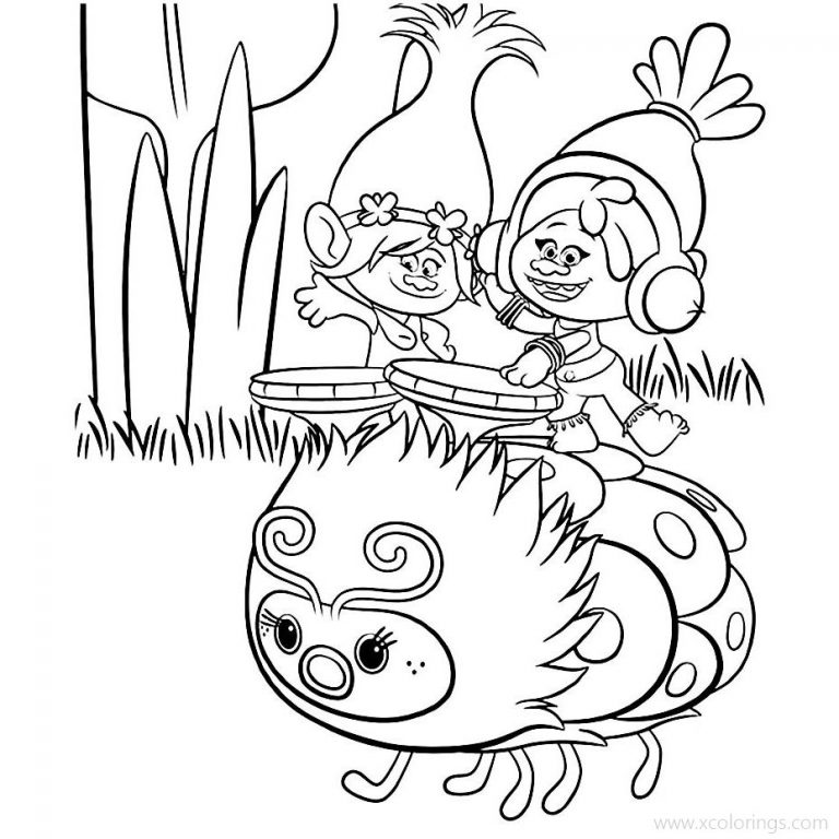 DJ Suki from Trolls Coloring Pages - XColorings.com