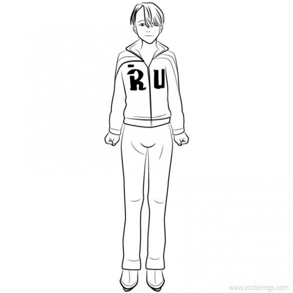 Yuri on Ice Coloring Pages Free to Print - XColorings.com