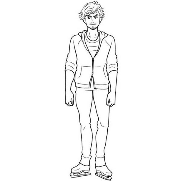 Yuri on Ice Coloring Pages Chibi Characters - XColorings.com