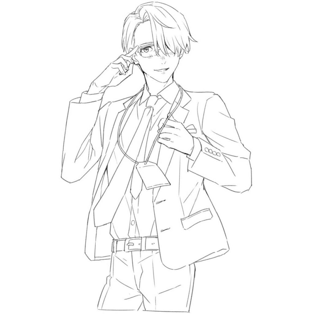 Yuri On Ice Coloring Pages Sketch Coloring Page