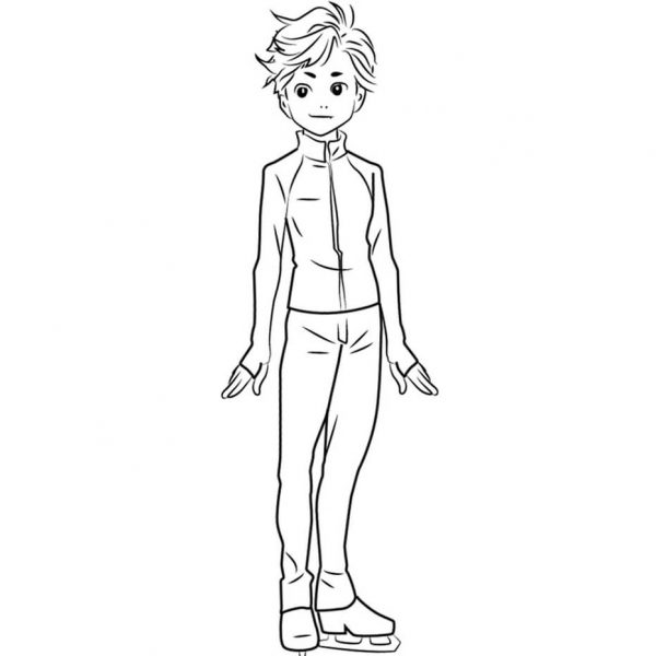 Anime Yuri on Ice Coloring Pages - XColorings.com
