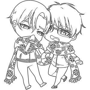 Yuri on Ice Coloring Pages Yuri Plisetsky - XColorings.com