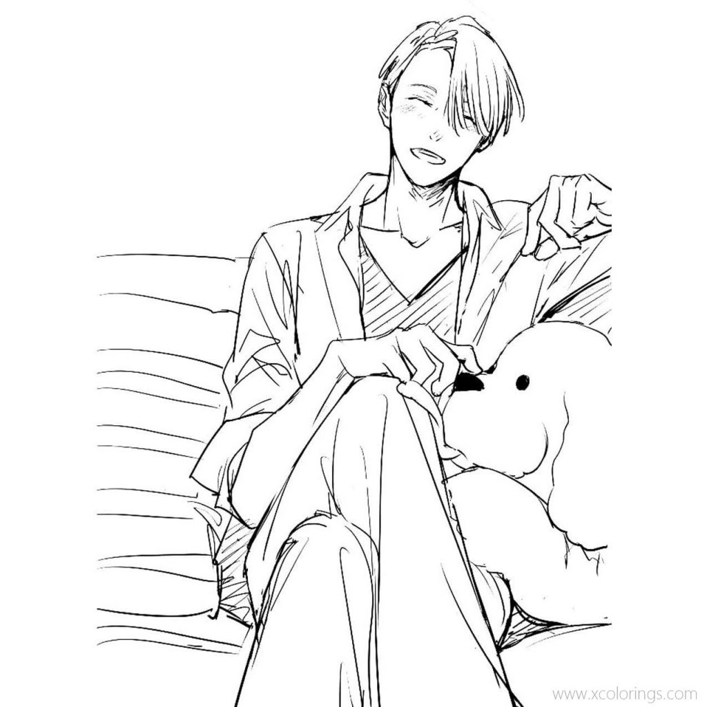 Yuri On Ice Coloring Pages Sketch Coloring Page