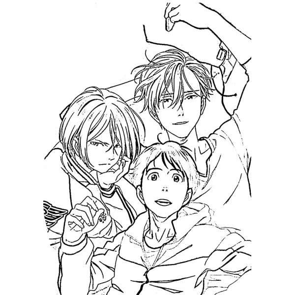 Yuri On Ice Coloring Pages Coloring Pages