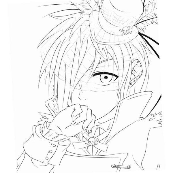 Black Butler Coloring Pages - XColorings.com