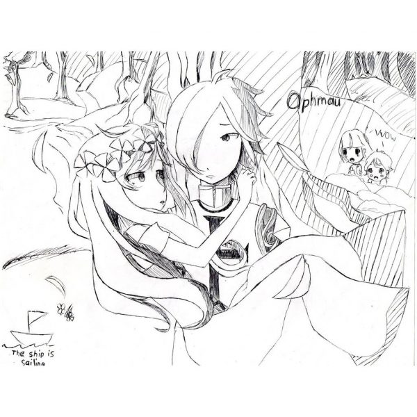 Aphmau Coloring Pages Line Art - XColorings.com