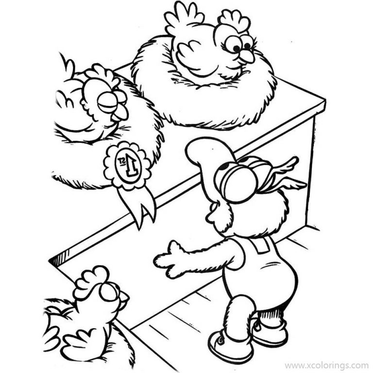 Printable Muppet Babies Miss Piggy Coloring Pages - XColorings.com