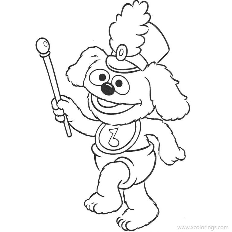 Printable Muppet Babies Miss Piggy Coloring Pages - XColorings.com