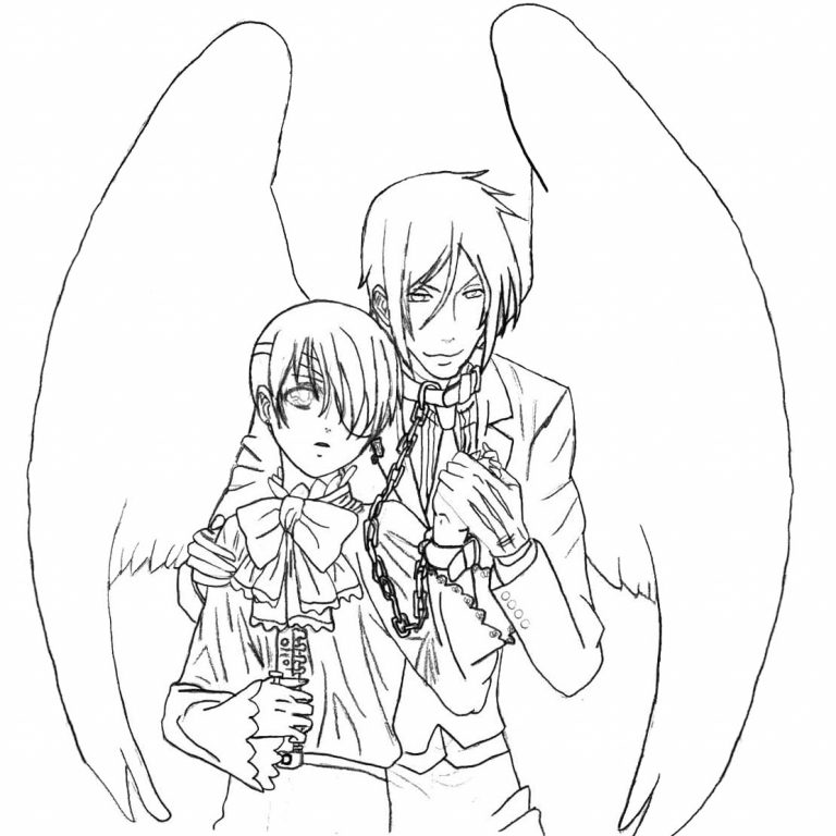Black Butler Coloring Pages Sketch - XColorings.com