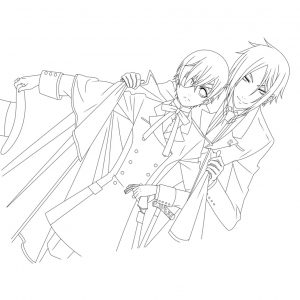 Black Butler Coloring Pages Ciel Phantomhive - XColorings.com