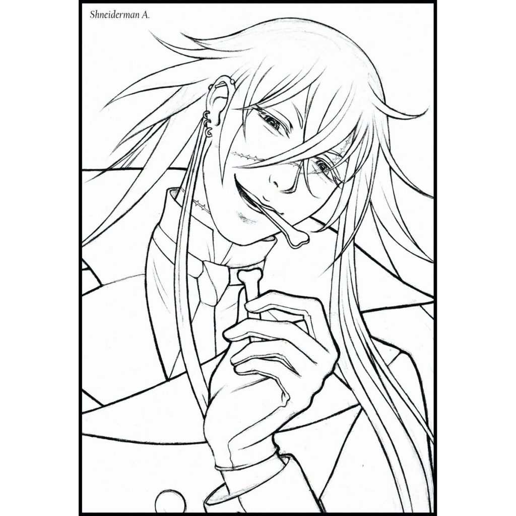 Black Butler Coloring Pages Ciel Phantomhive Fanart - XColorings.com