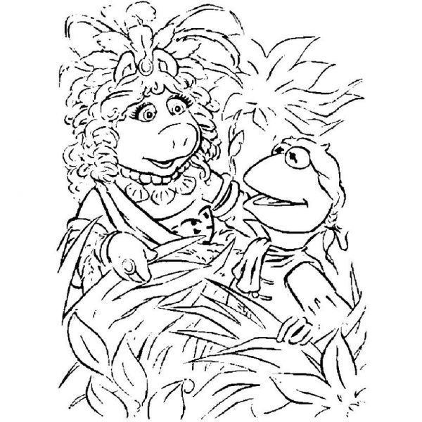 The Muppets Coloring Pages Pirate Gonzo - XColorings.com
