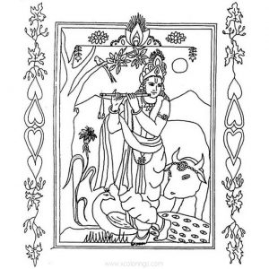 Krishna Coloring Pages - XColorings.com