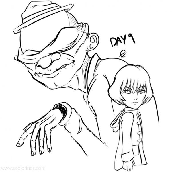 Chef from Little Nightmares Coloring Pages - XColorings.com