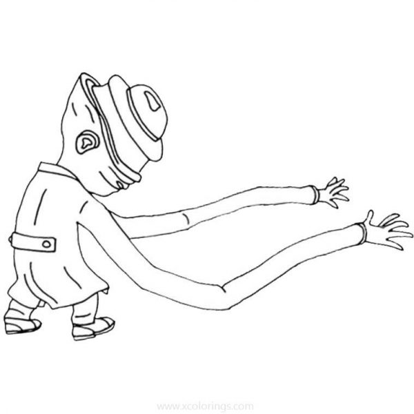 Little Nightmares Coloring Pages Character Mono - XColorings.com