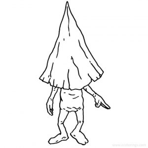 Little Nightmares Coloring Pages The Thin Man - XColorings.com