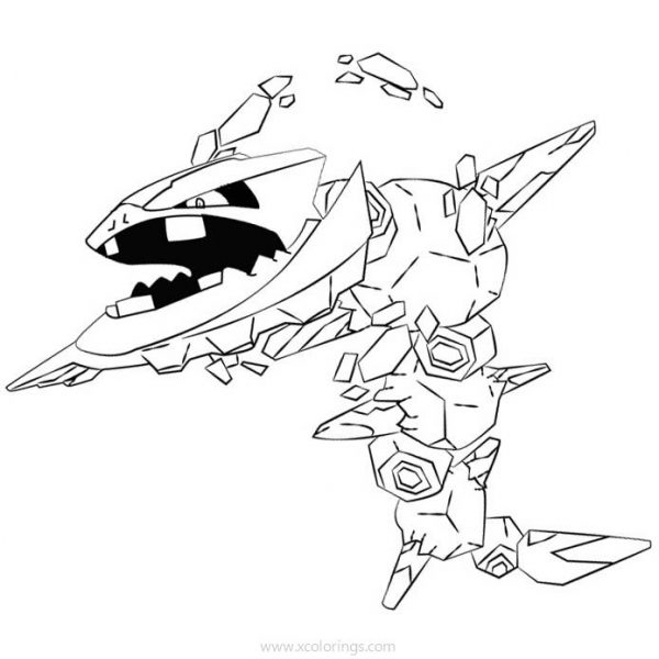Steelix Coloring Pages Fan Art by HappyCrumble - XColorings.com