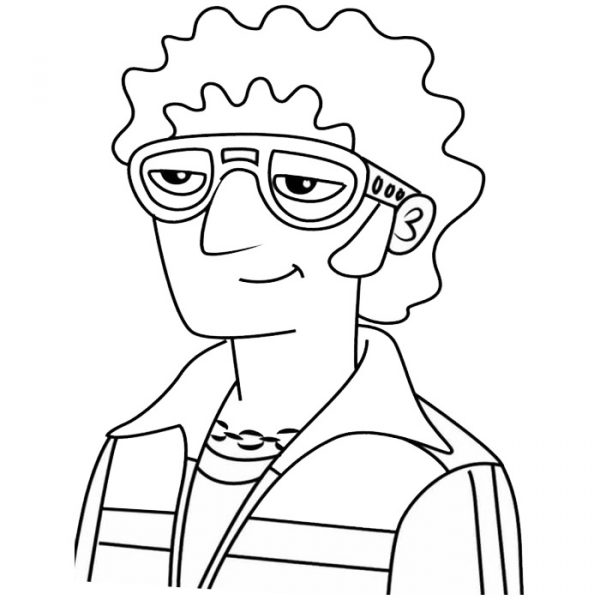 Milo Murphy's Law Coloring Pages Diogee the Dog - XColorings.com
