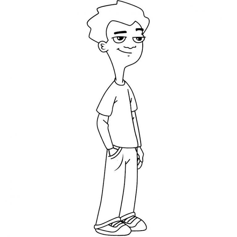 Milo Murphy's Law Coloring Pages Diogee the Dog - XColorings.com