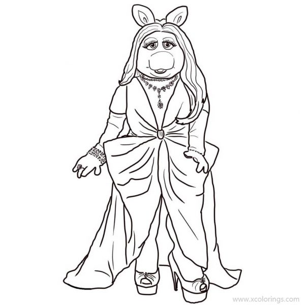 Miss Piggy Coloring Pages - XColorings.com