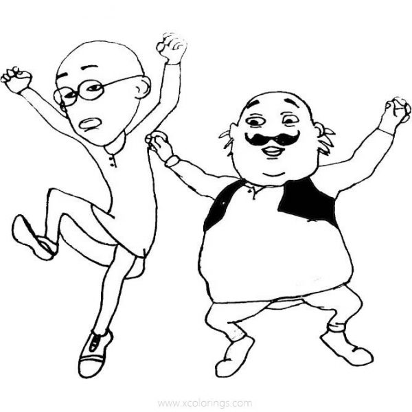 Printable Motu Patlu Coloring Pages - XColorings.com