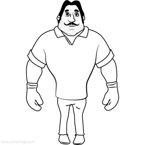Motu Patlu Coloring Pages Hand Drawing - XColorings.com