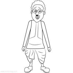 Motu Patlu Coloring Pages Hand Drawing - XColorings.com