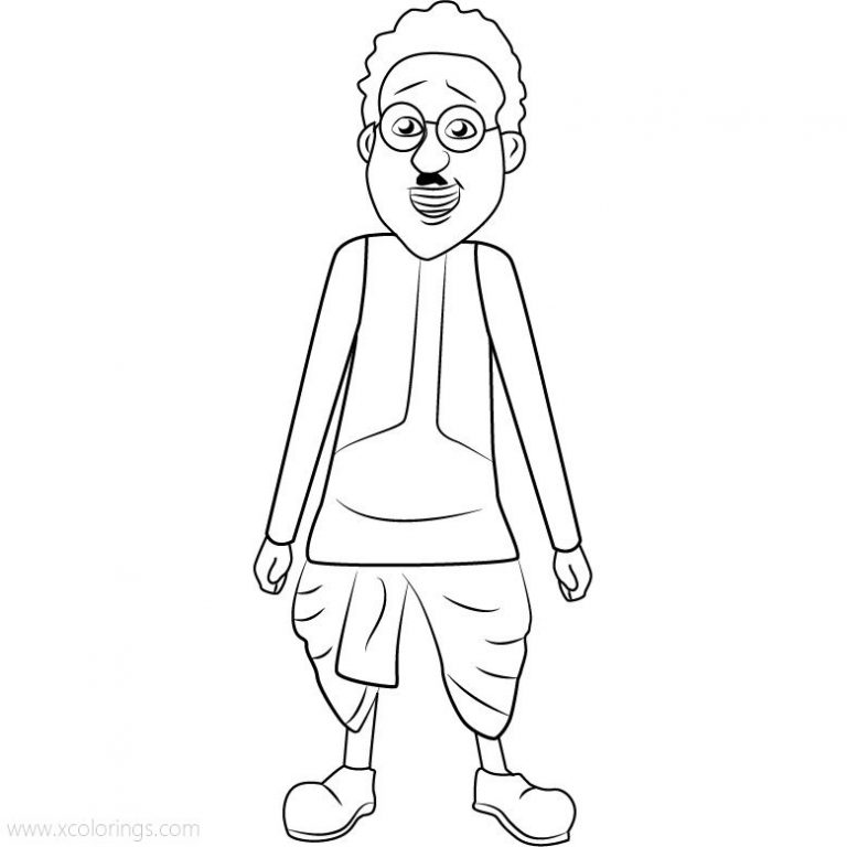 Printable Motu Patlu Coloring Pages - XColorings.com