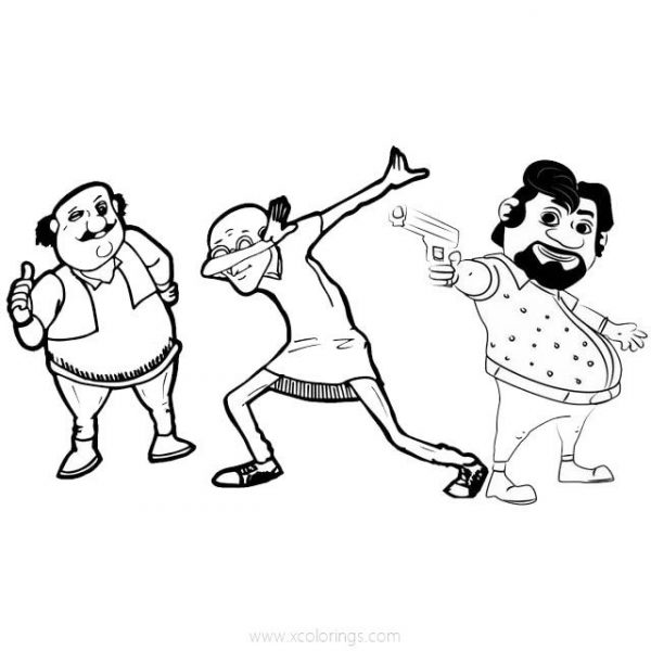Printable Motu Patlu Coloring Pages - XColorings.com