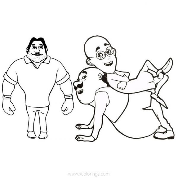 Printable Motu Patlu Coloring Pages - XColorings.com