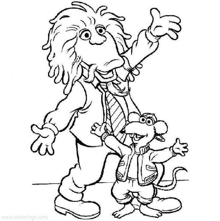 Muppets Animal in the Drum Coloring Pages Printable - XColorings.com