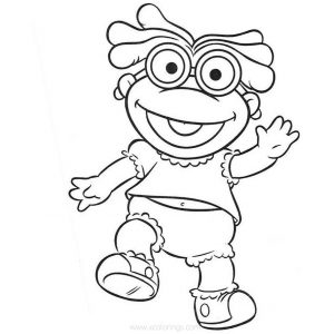 Muppet Babies Coloring Pages Skeeter and Camel - XColorings.com