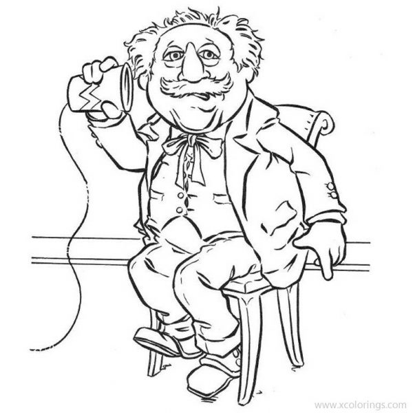 Muppets Coloring Pages Beaker and Bunsen Honeydew - XColorings.com