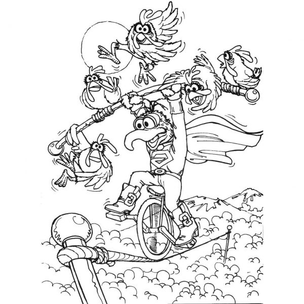 The Muppets Coloring Pages Pirate Gonzo - XColorings.com