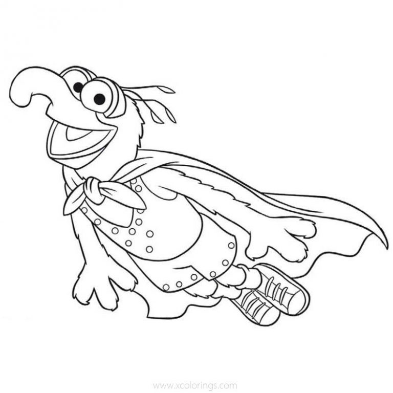 Muppets Animal in the Drum Coloring Pages Printable - XColorings.com
