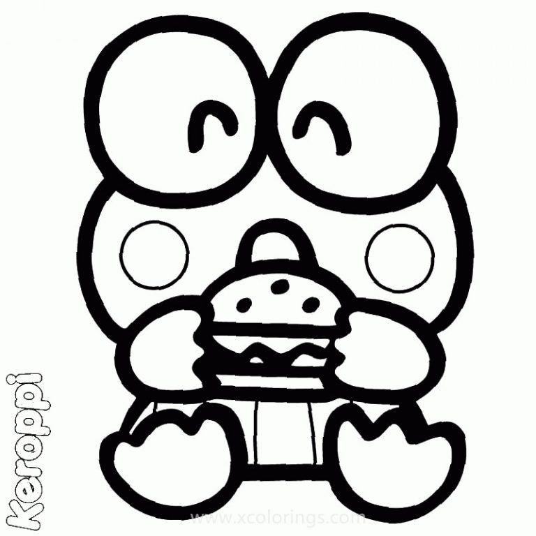 Keroppi Coloring Pages with Hello Kitty and My Melody - XColorings.com